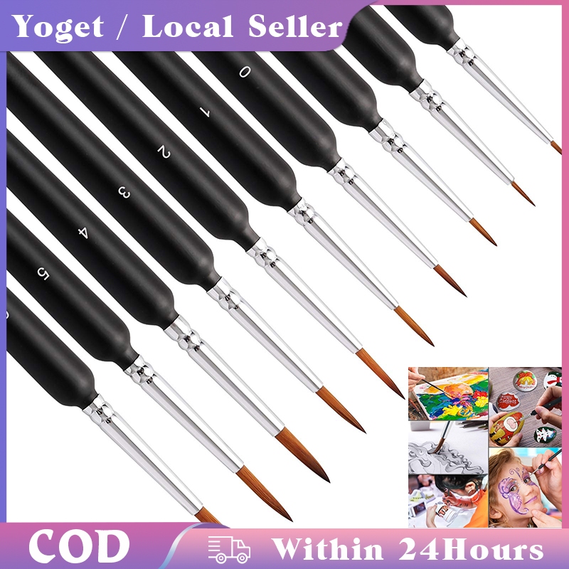 11pcs Hook Line Pen / Detail Line Painting Brush / Script Liner Drawing ...