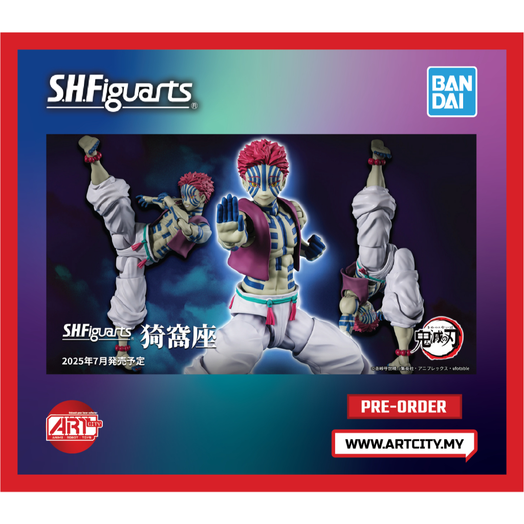 Bandai S.H.Figuarts - SHF Akaza - Demon Slayer | Shopee Malaysia