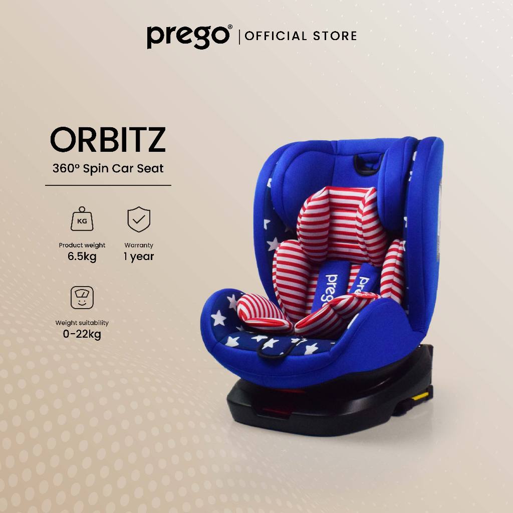Prego Baby Orbitz Universe Child Safety ISOFIX Car Seat (0-36kg ...