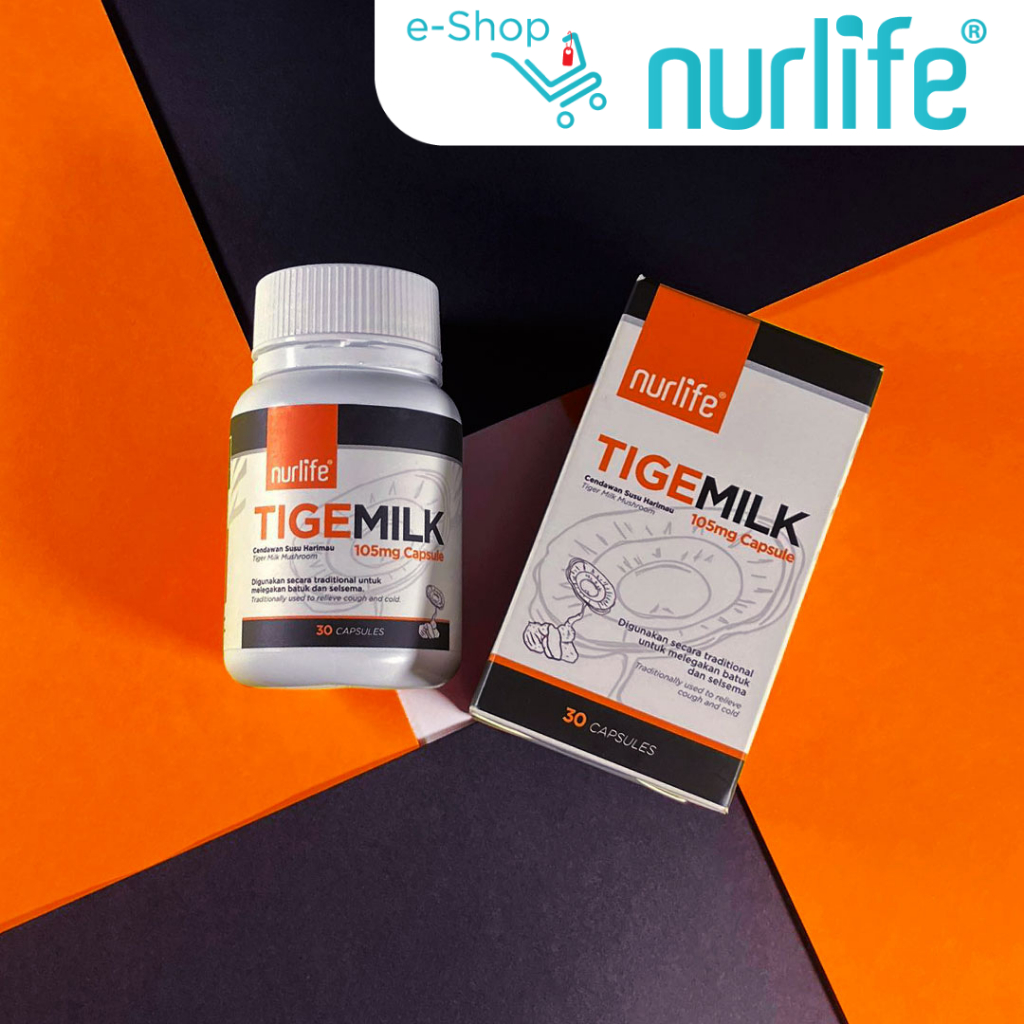 NURLIFE TIGEMILK 105MG CAPSULE SUPPLEMENT WITH TIGER MILK MUSHROOM (30 ...