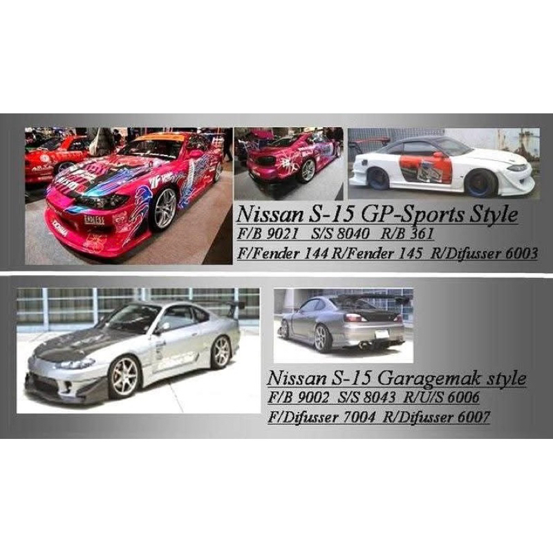 Nissan Silvia S15 GP Sports GARAGEMAK bodykit body kit front side rear ...