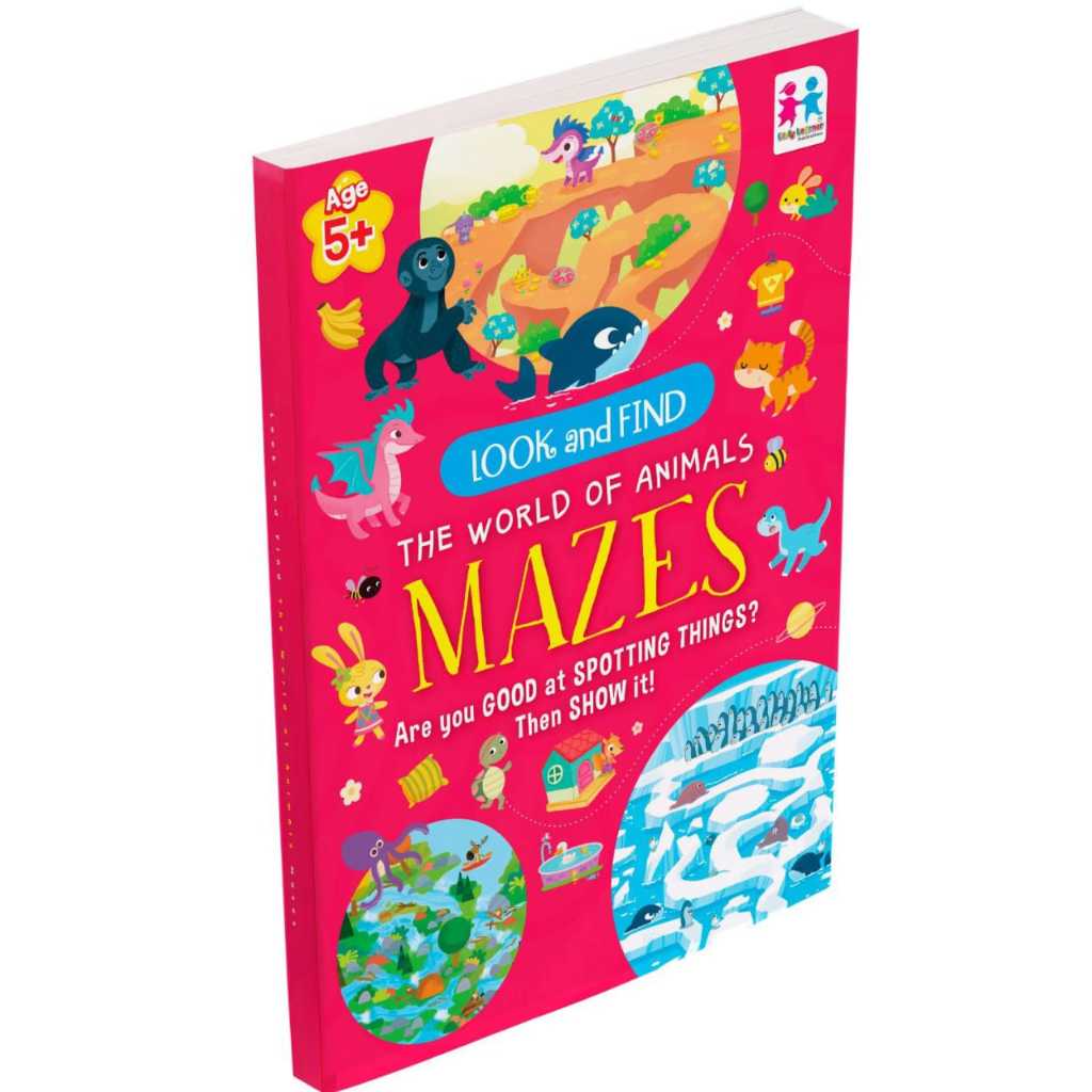 Mazes Activity Book Look and Find The World Of Animals (Kids Activity ...