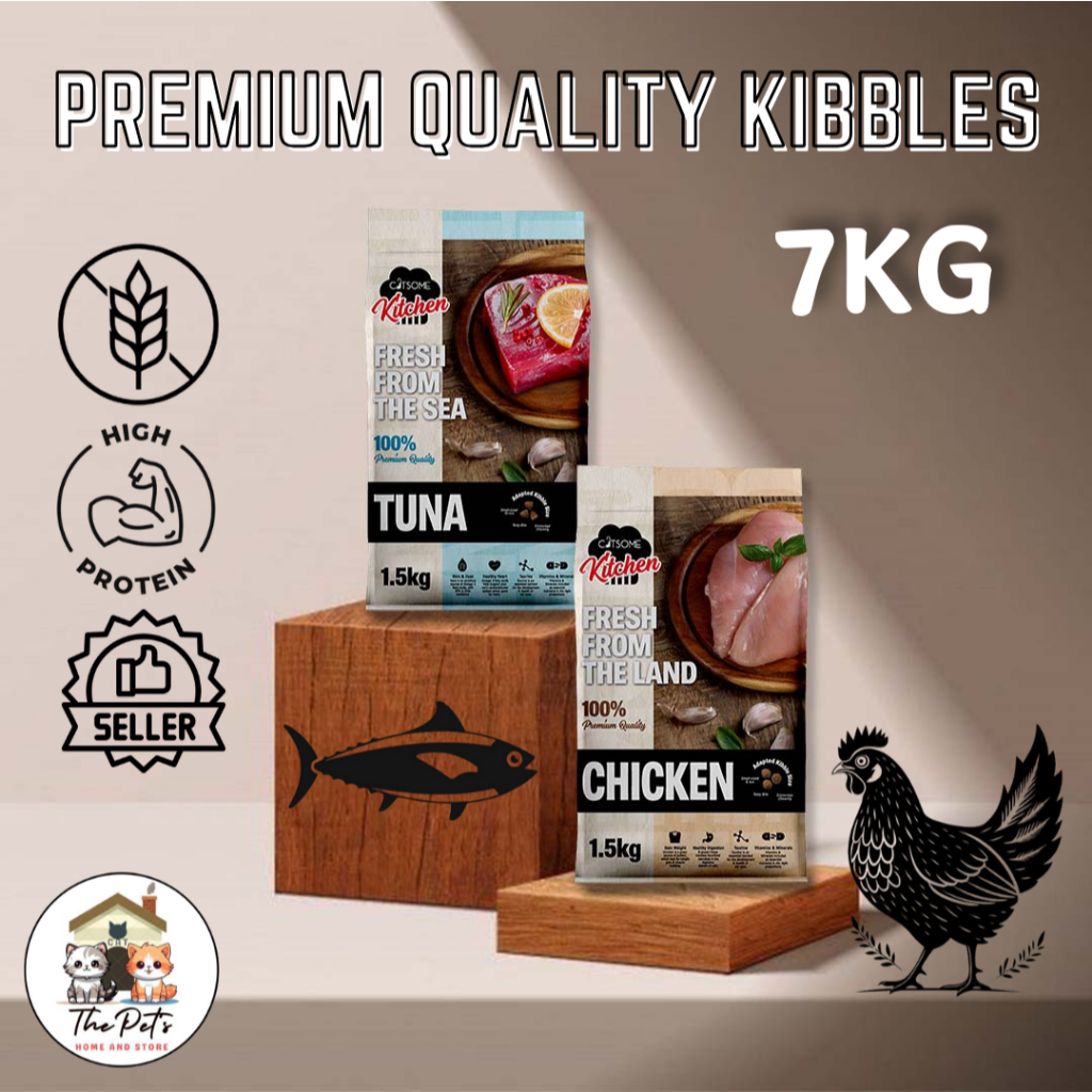 CATSOME 7kg Kitchen Kibbles Dry Cat Food - 100% Premium Quality ...