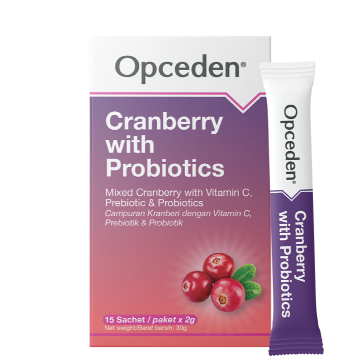 Opceden Cranberry with Probiotics 15 sachets x 2g (Exp March 2026 ...