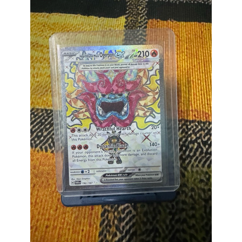 Hearthflame Mask Ogerpon ex - 192/167 - Full Art Secret Rare | Shopee ...