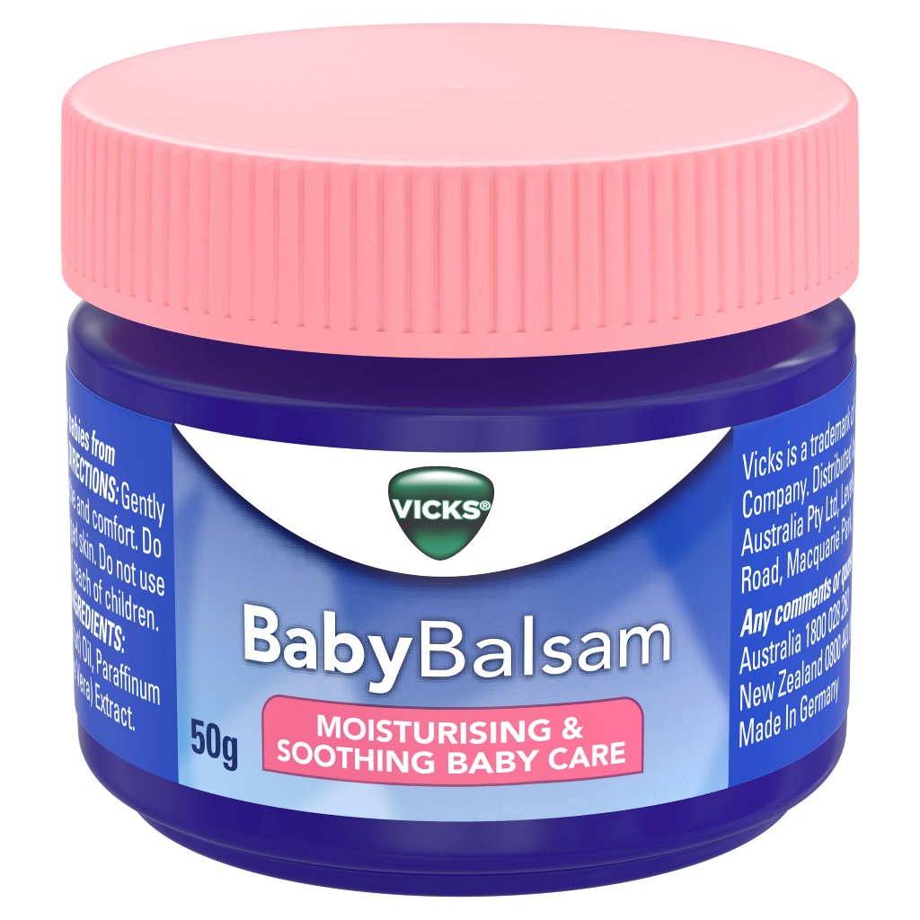 VICKS BABY BALSAM MOISTURISING & SOOTHING BABY CARE RUP 50G | Shopee ...