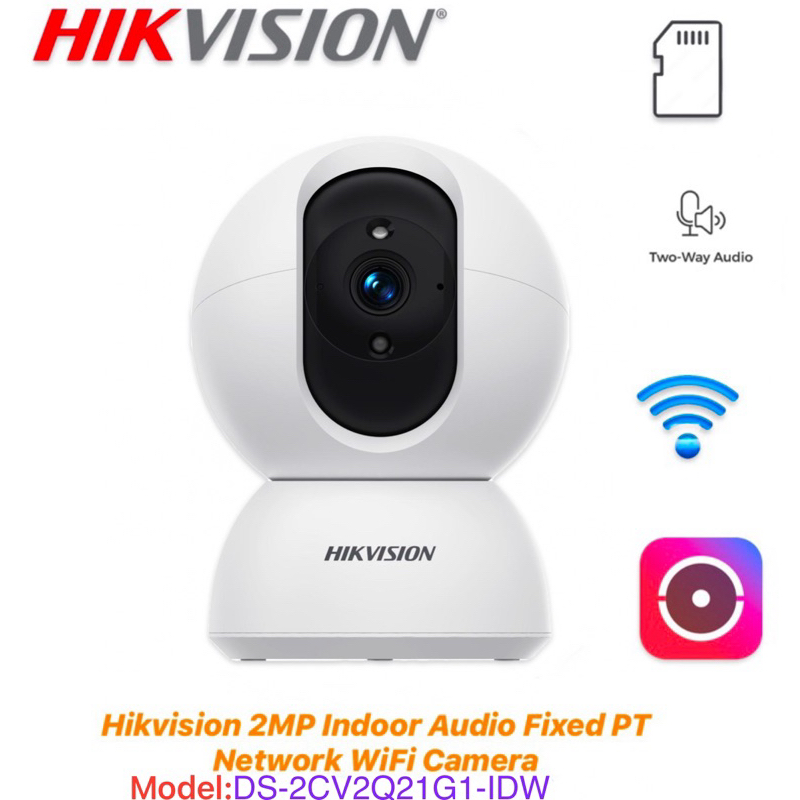 Hikvision DS-2CV2Q21G1-IDW 2MP 4mm Pan Tilt Baby Monitor Wi-Fi Network ...