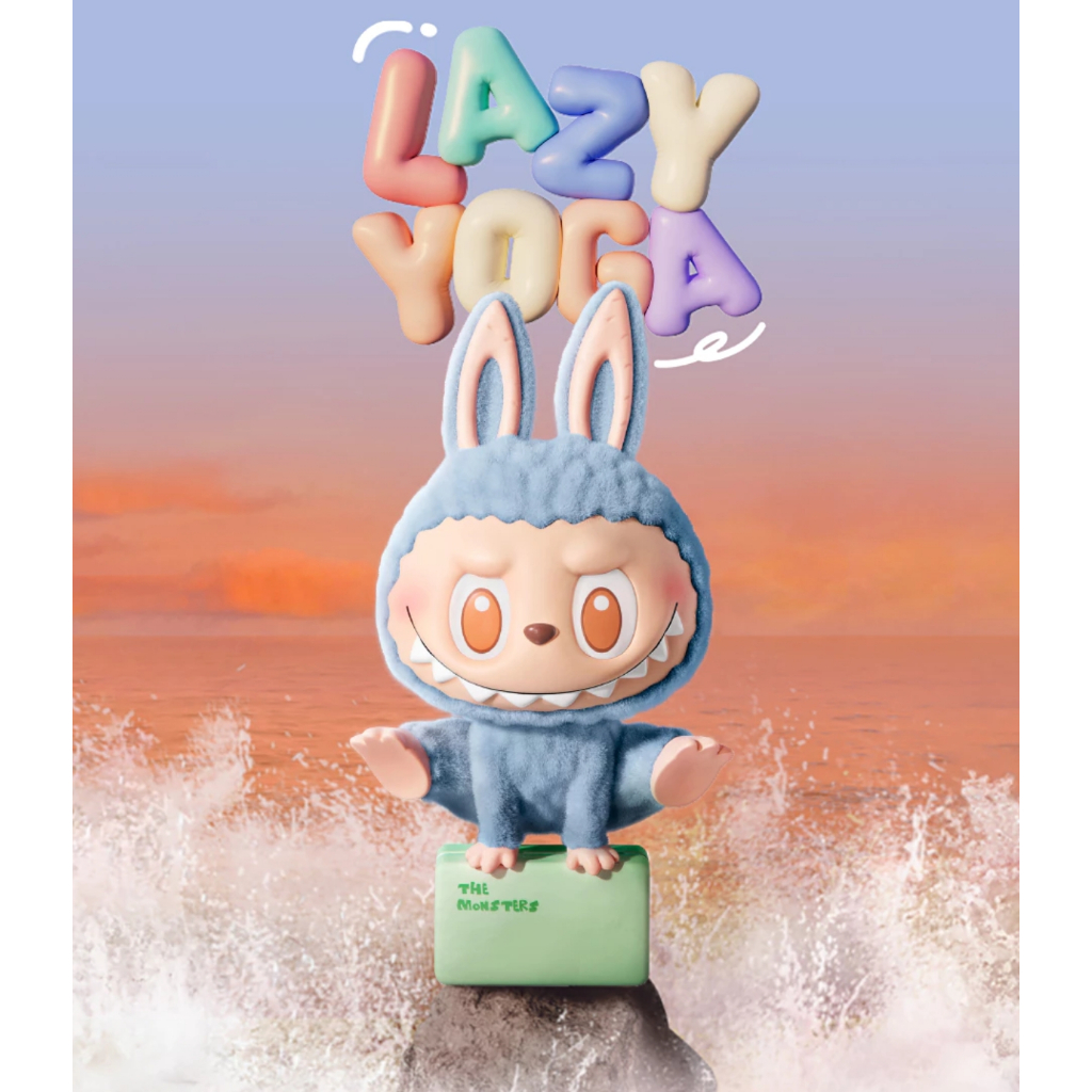 Genuine Labubu MONSTERS Lazy Yoga Series Figures (Whole Set)POPMART ...