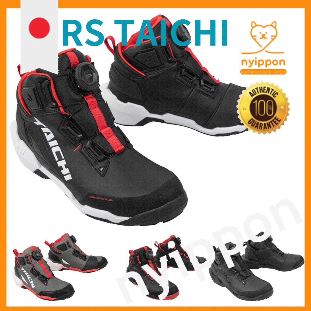 RS TAICHI Motorcycle Riding Shoes with Waterproof Protection and BOA Dial - DRYMASTER Arrow ...