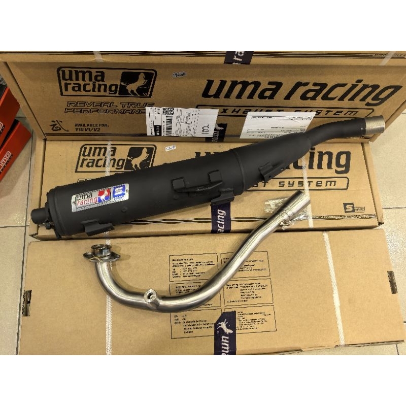 (NEW 2025 ) -UMA RACING Y15 28MM X 32MM BACK PRESSURE STAINLESS STEEL ...