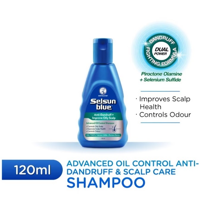 SELSUN BLUE Advanced Oil Control Anti-Dandruff & Scalp Care Shampoo ...
