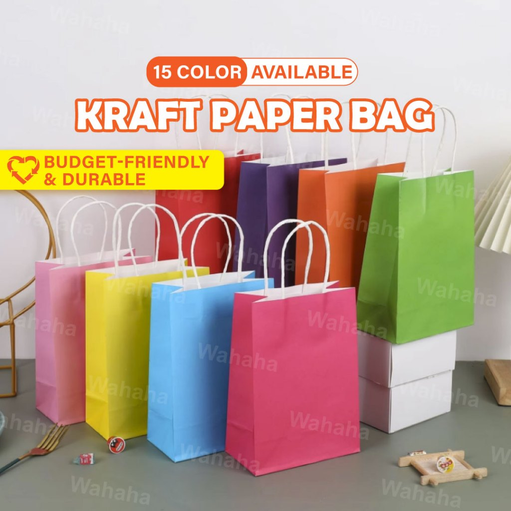 Wahaha Kraft Paper Bag Murah Doorgift Bag Wedding Gift Bag Beg Kertas ...