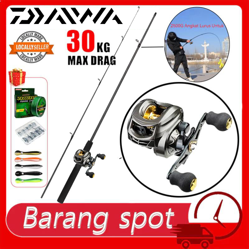 DAIWA Pancing Mancing Casting 1 Set Murah Casting Set Joran Pancing Set ...
