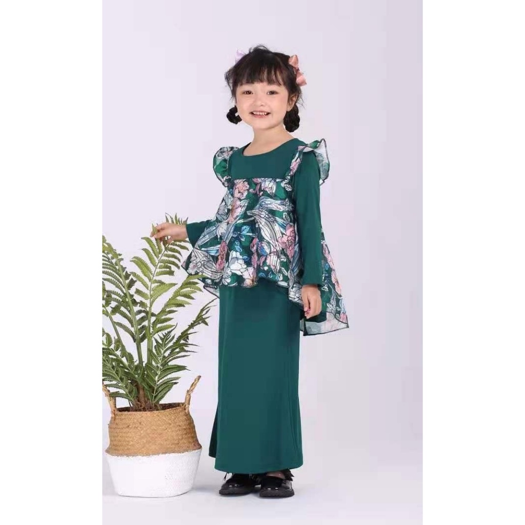 Girl Raya 2 pcs Set 9135 Baju Raya Girls Fashion Set Wear Baju Budak ...