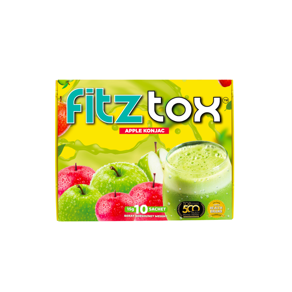 Fitztox Apple Konjac (1 Box / 10 Sachets) | Shopee Malaysia