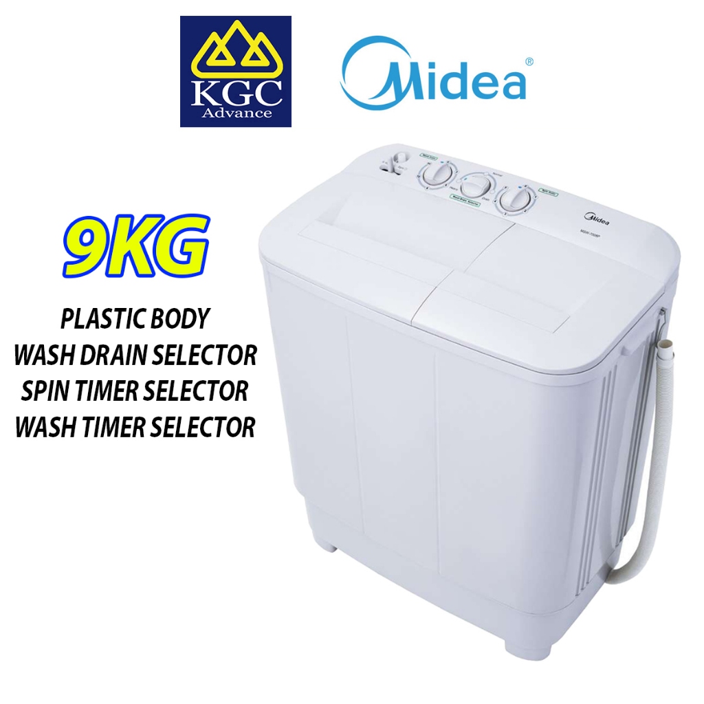 MIDEA 9kg Semi Auto Washing Machine MSW-9008P | Shopee Malaysia