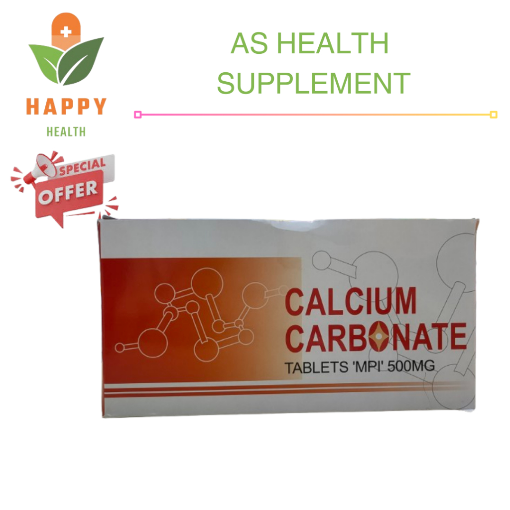 [ Exp 7/2028 ] CALCIUM CARBONATE 500MG 'MPI' TABLETS 1000'S ( 100 ...