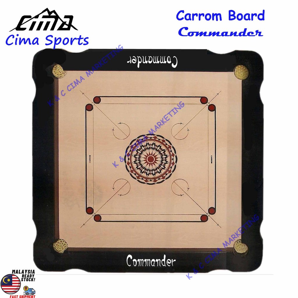 Commander Carrom Board (12mm plywood, Frame Size:930 X 930 X 40mm ...