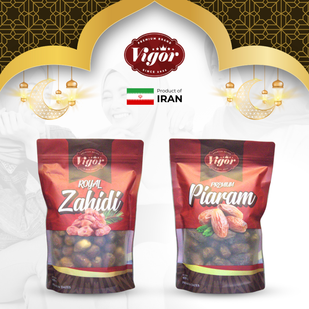 VIGOR Kurma Iran Royal Zahidi Premium Piaram Dates Gred A 400g | Shopee ...