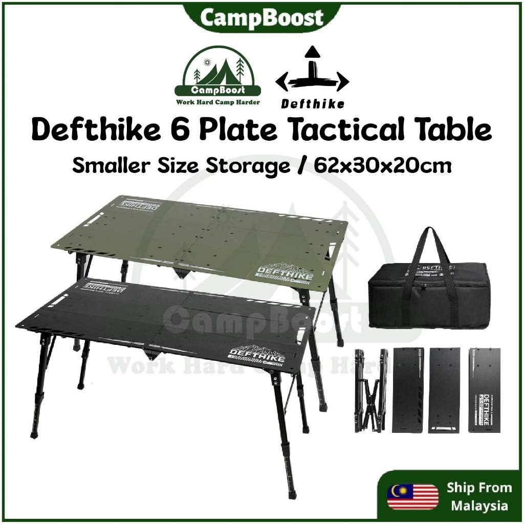 CampBoost DEFTHIKE 6 Plate Tactical Camping Table Meja Camping Folding ...