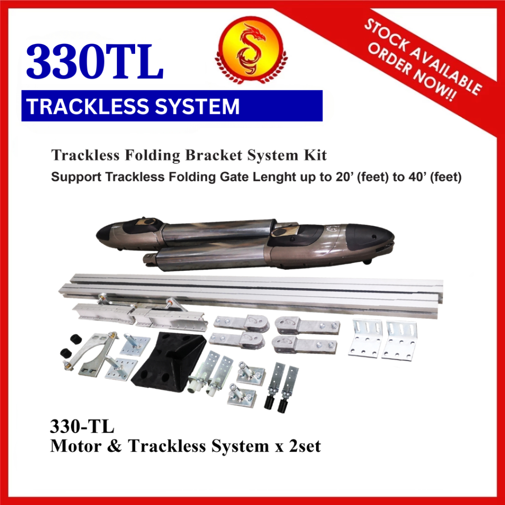 Trackless Folding Auto Gate System AST 330TL | Shopee Malaysia