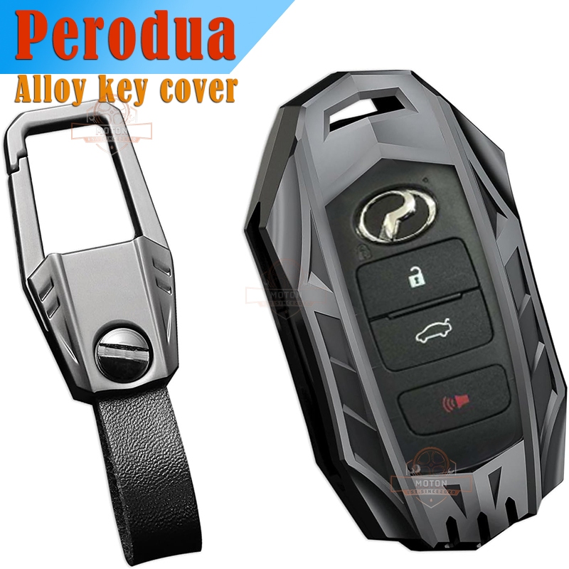 New Alloy Remote Car Key Cover Case Perodua Ativa Alza Axia Myvi 2022 ...