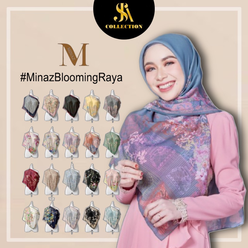 🔥CLEARANCE STOCK🔥 MINAZ TUDUNG BAWAL BLOOMING RAYA BERSERI | Shopee ...