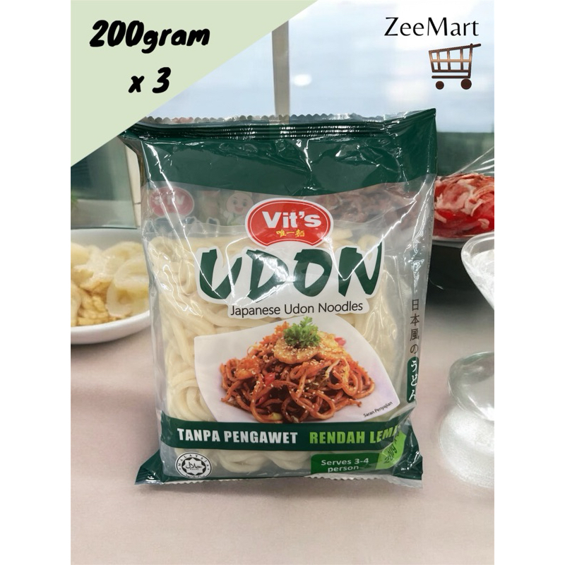 Vit's Japanese Udon Noodles 200g x 3 Tanpa Pengawet Halal | Shopee Malaysia