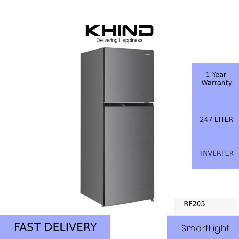 Khind 2-Door Dual Inverter Refrigerator RF205 | Shopee Malaysia