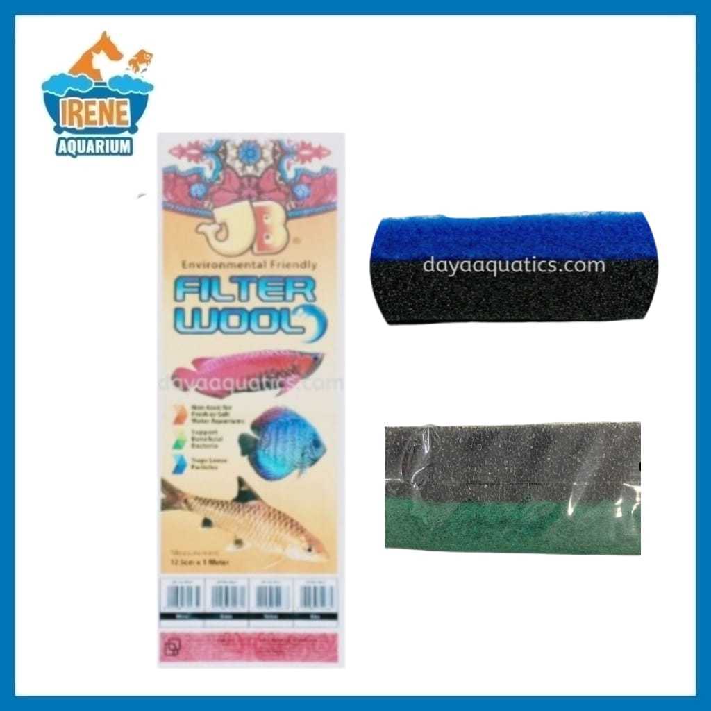 JB Filter Wool Biomate + Green/Blue Wool 12.5cm x 1m | Shopee Malaysia