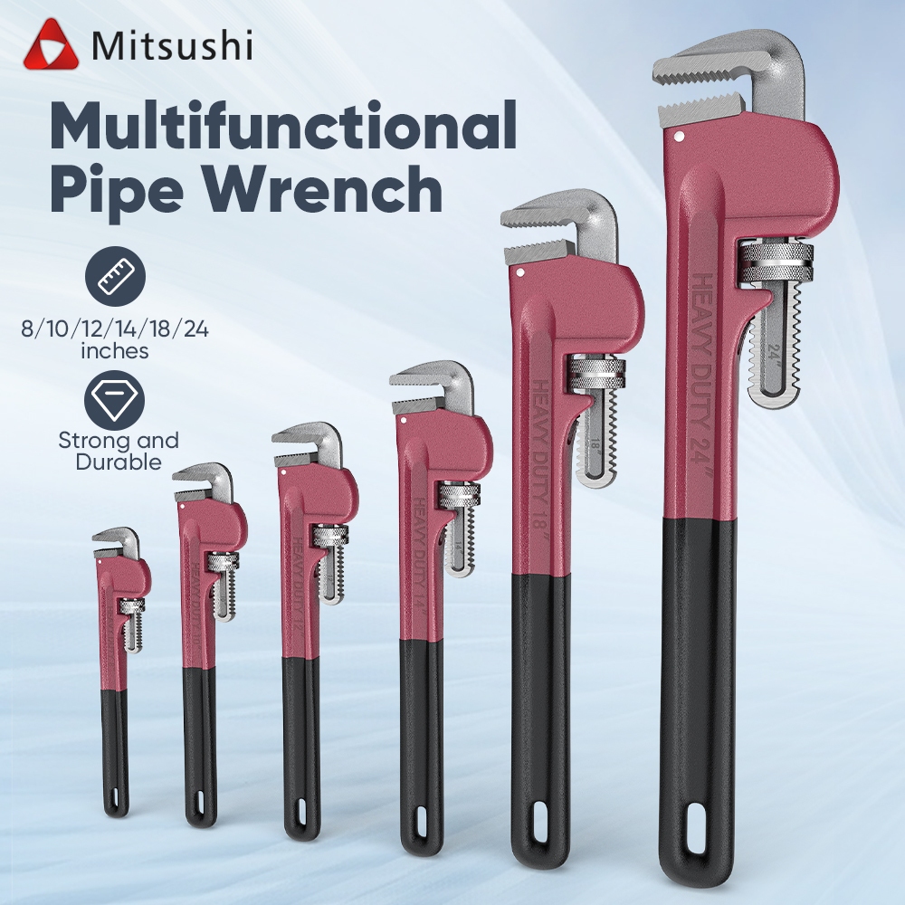 Mitsushi Pipe Wrench Sepana Paip Heavy Duty Adjustable Plumbing Clamp ...