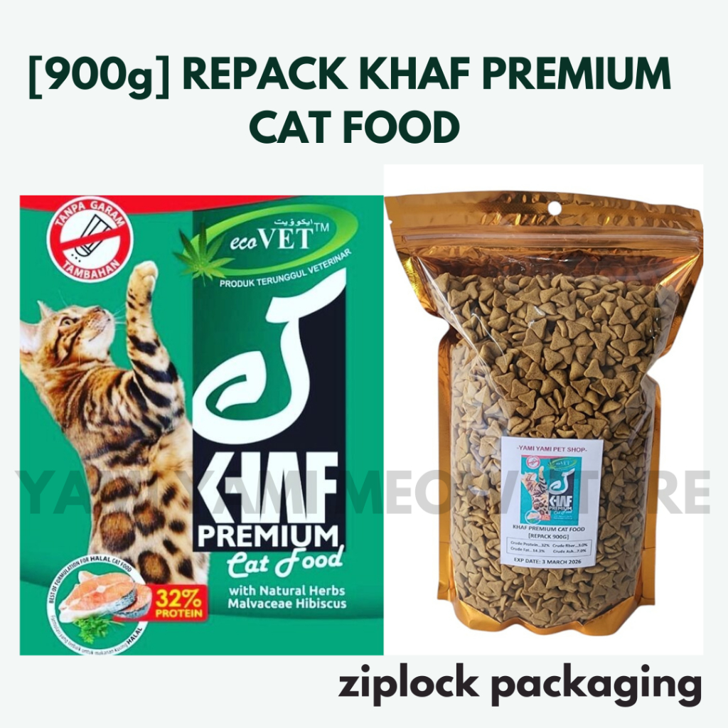 900g Repack KHAF Premium Salmon & Tuna Cat Food Kibbles by Ecovet ...