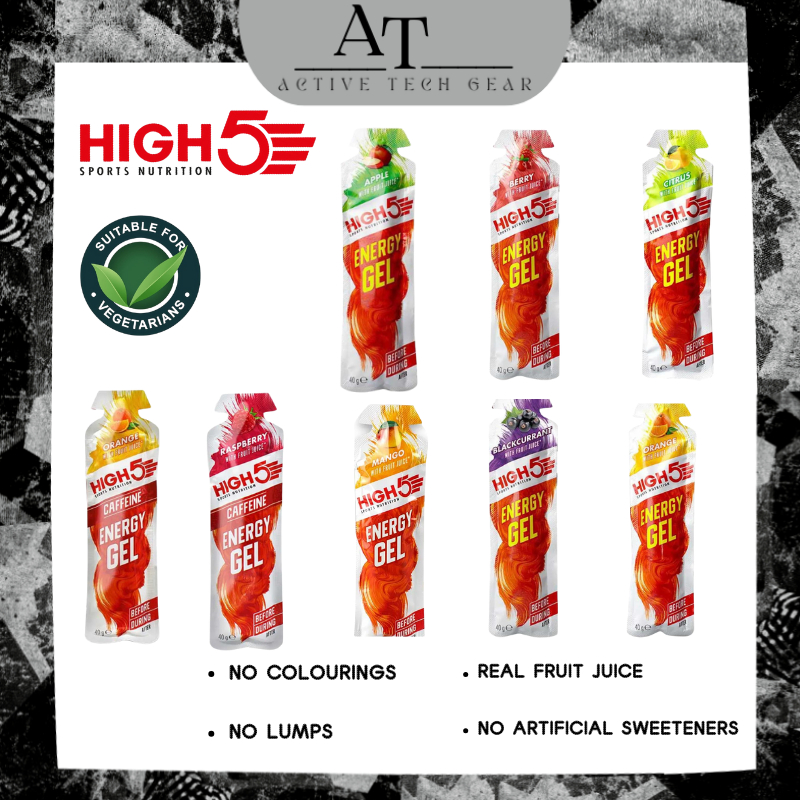 🔥HIGH5 Energy Gel 40g (Caffeine) – Sports Nutrition for Cycling, Running,Marathon,Ultra Trail🔥 ...