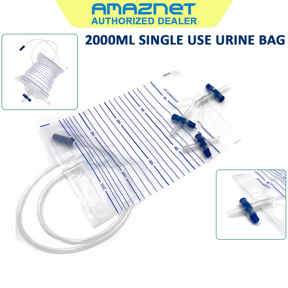 Urine Bag Transparent, 2000ml (T valve), without Sample Port, Sterile ...
