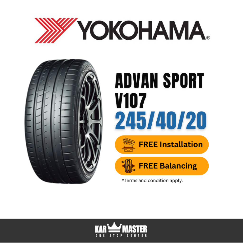 245/40/20 Yokohama Advan Sport V107 (With Installation) | Shopee Malaysia