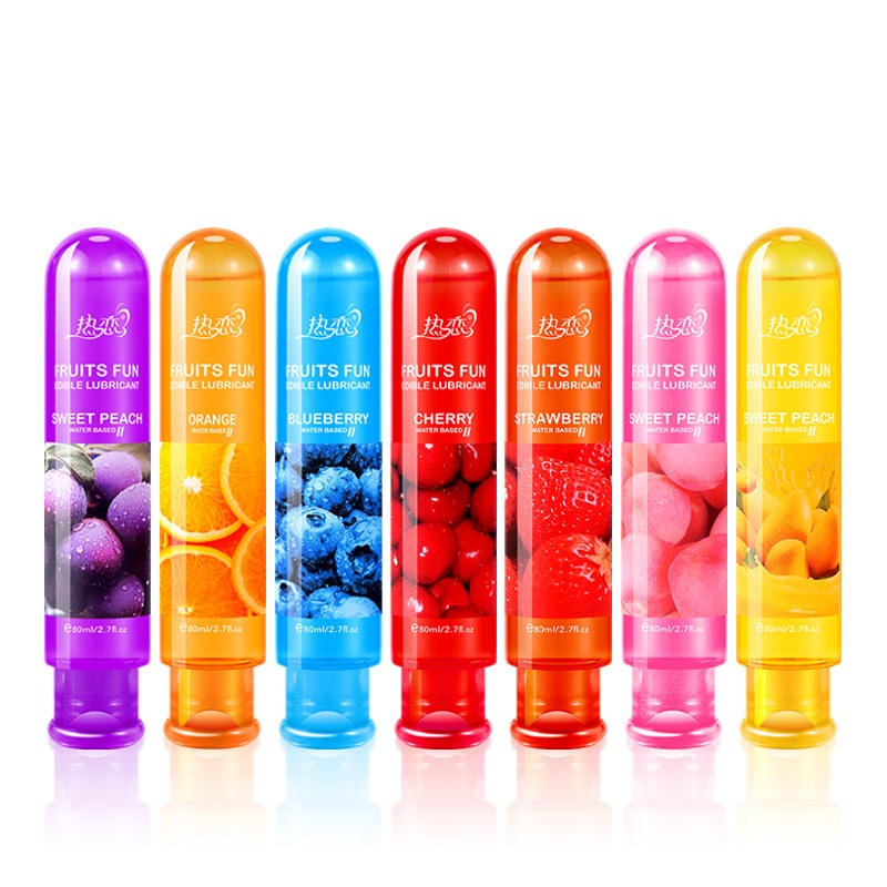 80ml Fruits Fun Edible Lubricant Peach Strawberry Blueberry Cherry ...