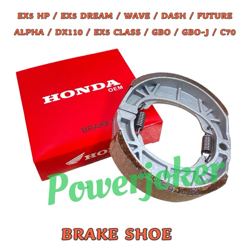 EX5 DREAM WAVE100 WAVE110 WAVE125 DREAM110 Fi ALPHA DASH FUTURE DX CX GBO C70 BRAKE SHOE BREK ...
