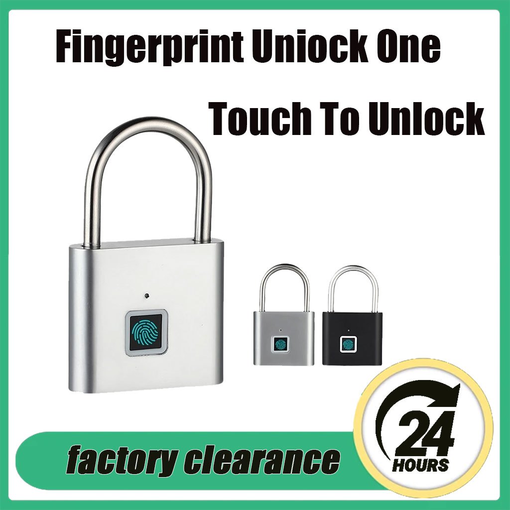 Smart padlock fingerprint padlock Outdoor padlock for grill door ...