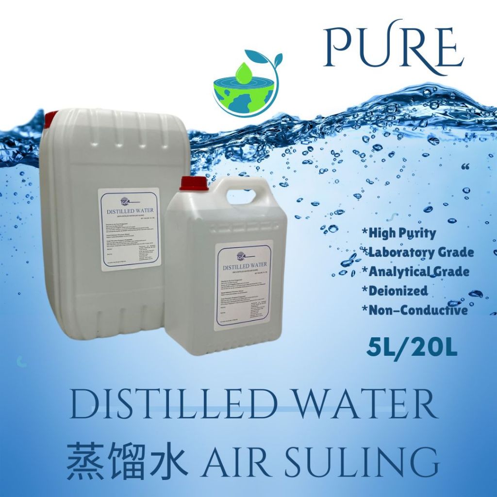 Pure Distilled Water / Air Suling / 蒸馏水 5L/20L | Shopee Malaysia