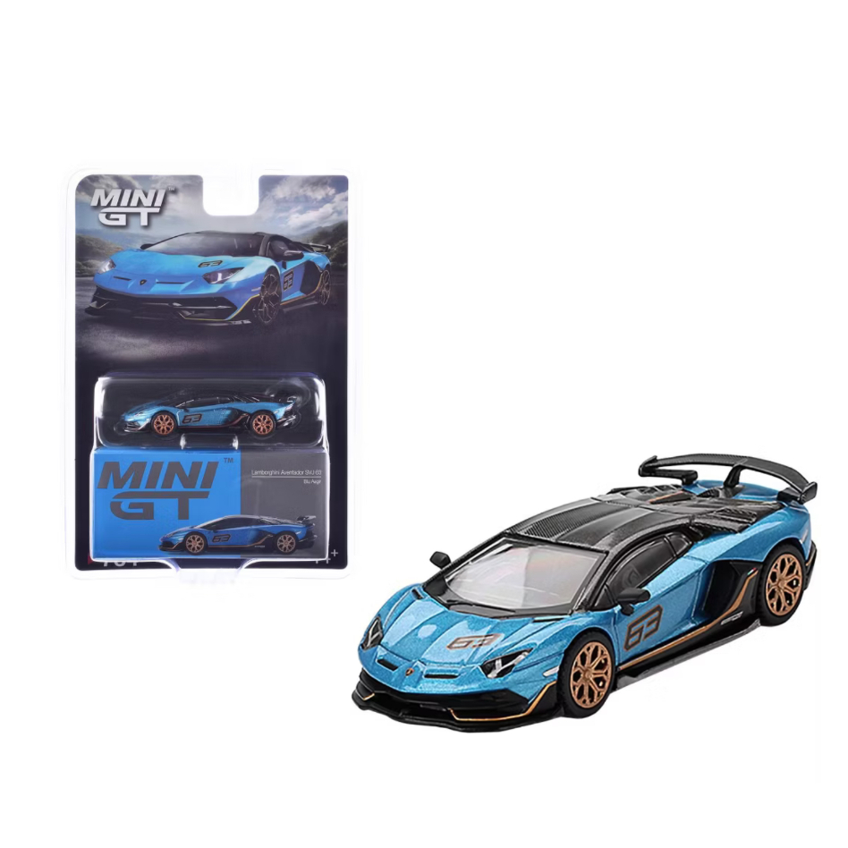 Mini GT #784 Lamborghini Aventador SVJ 63 - Blu Aegir LHD (Blister ...