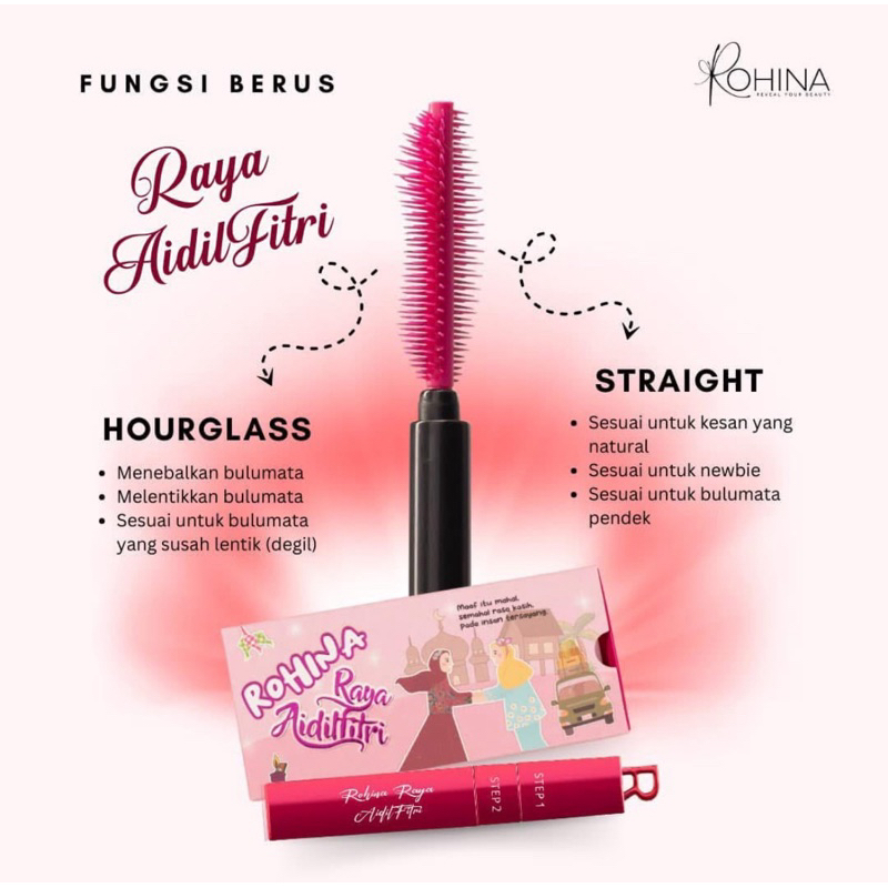 MASKARA ROHINA RAYA 2025 EDITION PINK | Shopee Malaysia