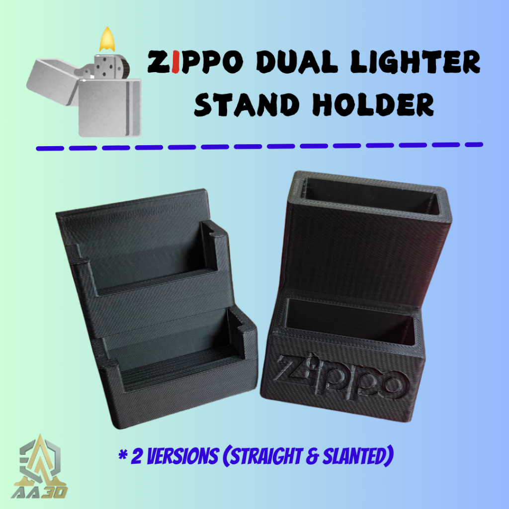 🔥 Zippo Dual Lighter Stand Holder Display Desk Decoration Accessory ...