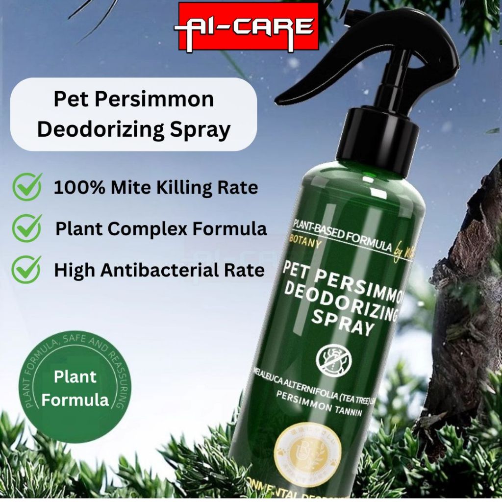 Pet Mite Removal Shampoo 300ML Pet Deodorizing Spray Plant-Based ...