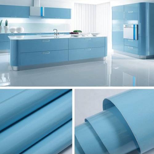 LIVEINU Sticker Kitchen Cabinets PVC Wallpaper Kitchen Self-Adhesive ...