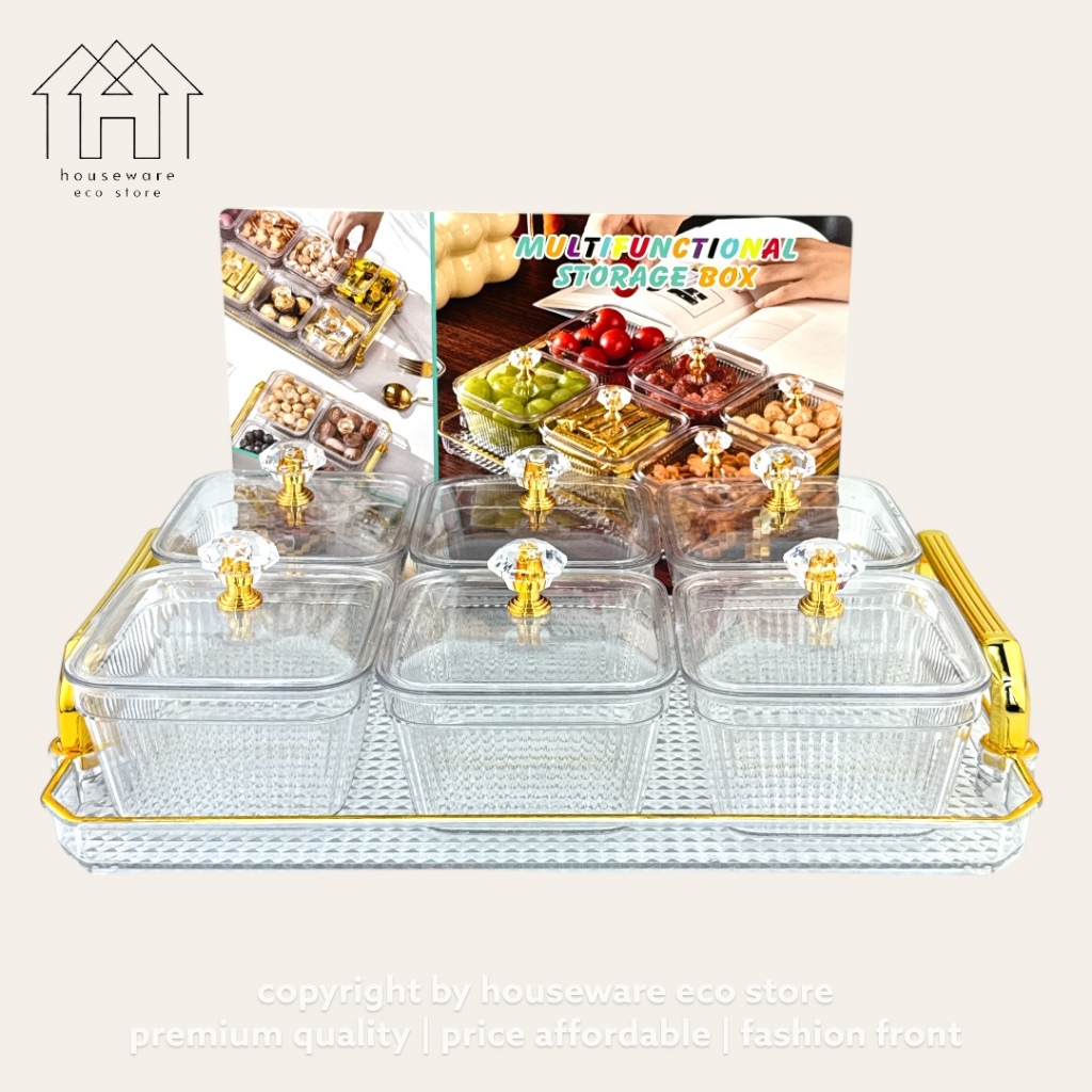 Luxury Bekas Kuih Raya Balang Kuih Raya Condiment Container Set Candy ...