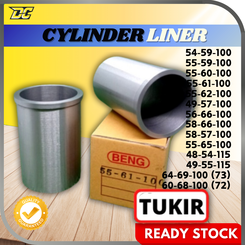 (54-59-100/55-62-100/60-68-100) - Cylinder Branded LINER Enjin Block ...