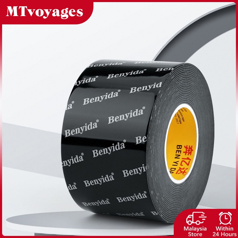 3m Length Super Strong Double Sided Tape Double Sided Black Film Water ...