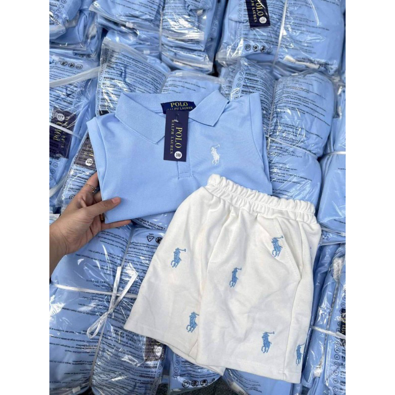 READY STOCK PREMIUM POLO PLAYSET (RL LIGHT BLUE) | Shopee Malaysia