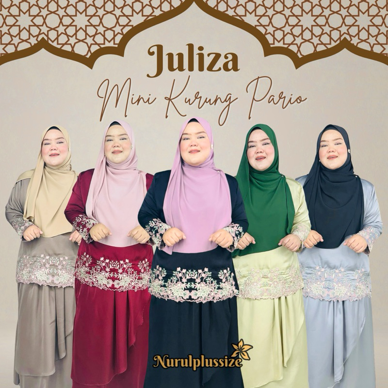 PLUSSIZE RAYA COLLECTION KURUNG EXCLUSIVE 2025 MINI KURUNG MODEN Juliza (#9005) | Shopee Malaysia