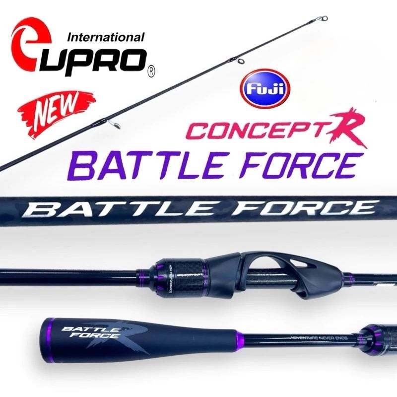 24"Eupro Battle Force Spinning Fishing Rod (free gift 🎁 1pc) | Shopee ...
